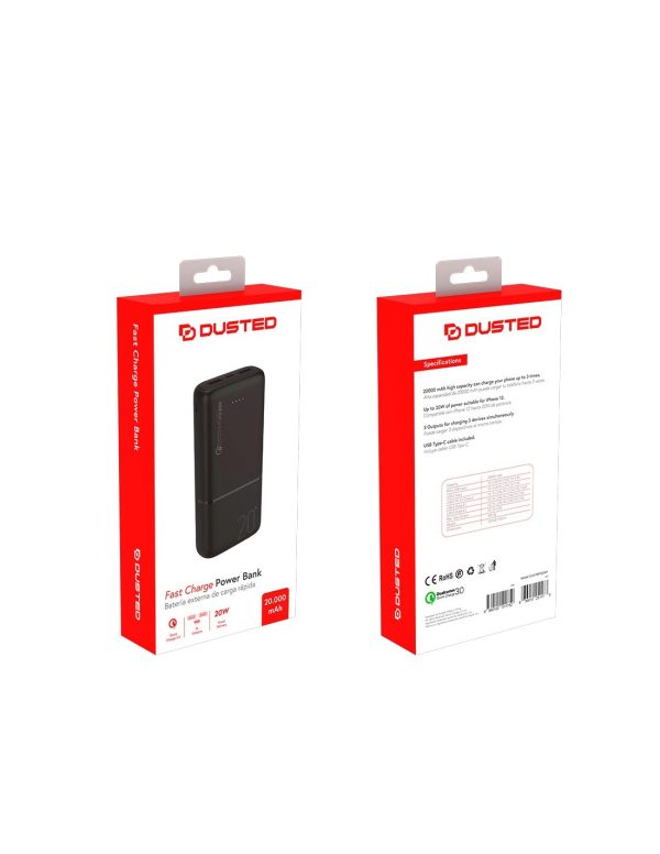 Power Bank Fast Charge 20.000mah y 20W – Dusted | Infopción